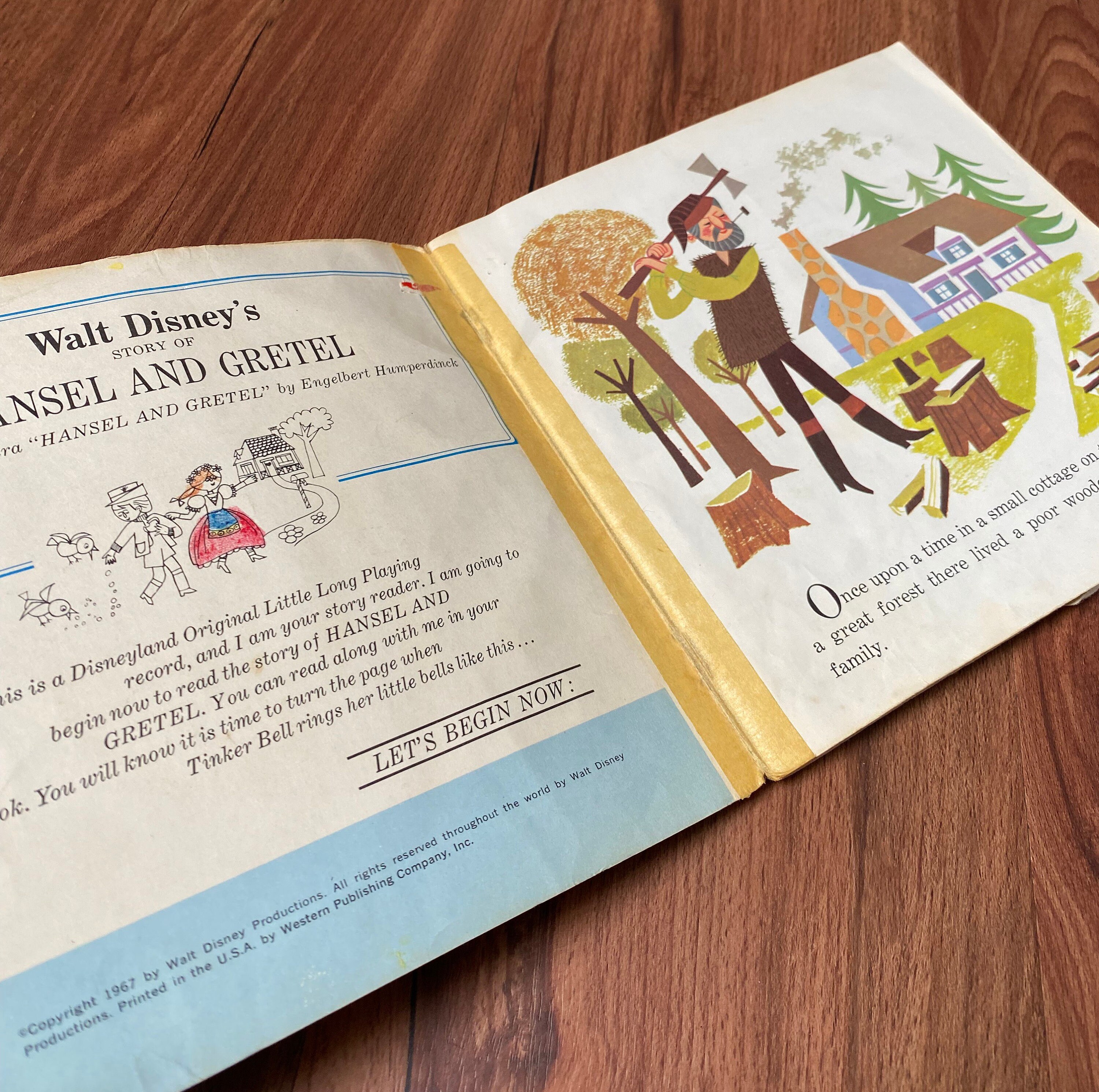 1960s Vintage Disneyland Record and Book/ Set of 3/ SEE HEAR - Etsy