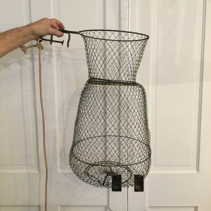 Metal Fishing Basket - Etsy