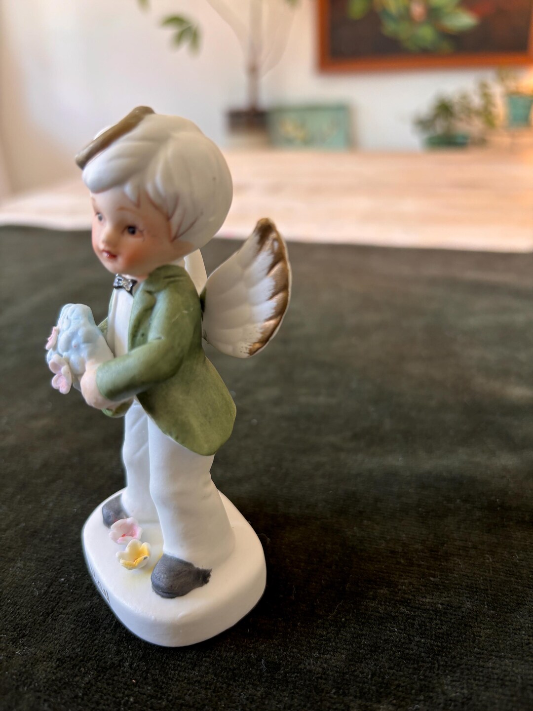 Vintage Lefton May Birthday Month Boy Angel Figurine Porcelain - Etsy