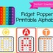 Colorful Fidget Popper Alphabet Printable Letter Activity Fidget Popper ...
