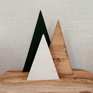 Set of 3 Wood Christmas Tree | Rustic Set - Etsy
