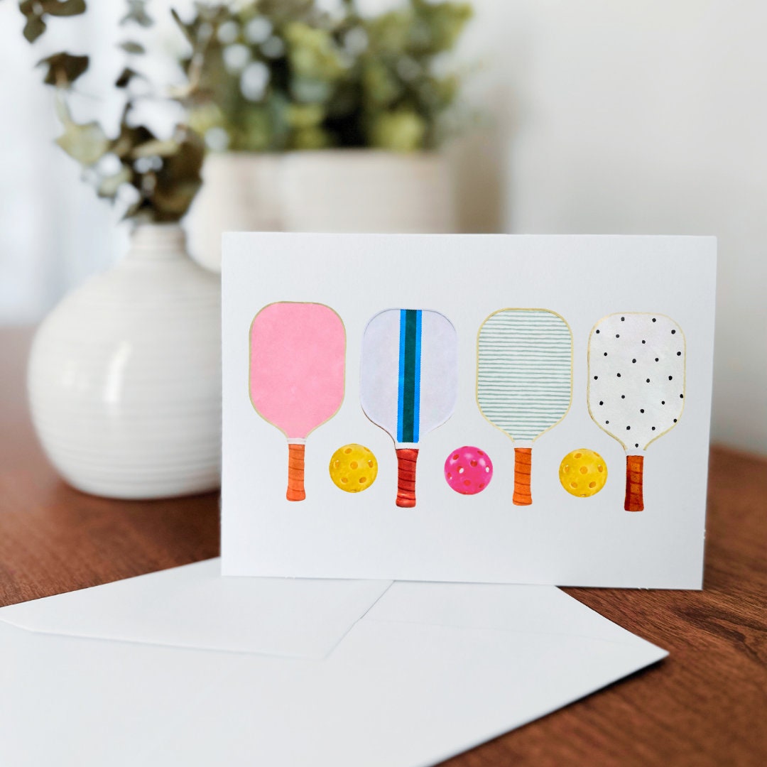 Notecard Set of 10 - Pickleball | Pickleball Card | Pickleball Card Set ...
