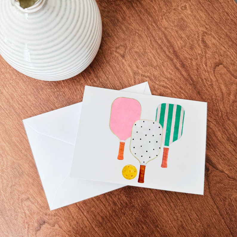 Notecard Set of 10 - Pickleball | Pickleball Card | Pickleball Card Set ...