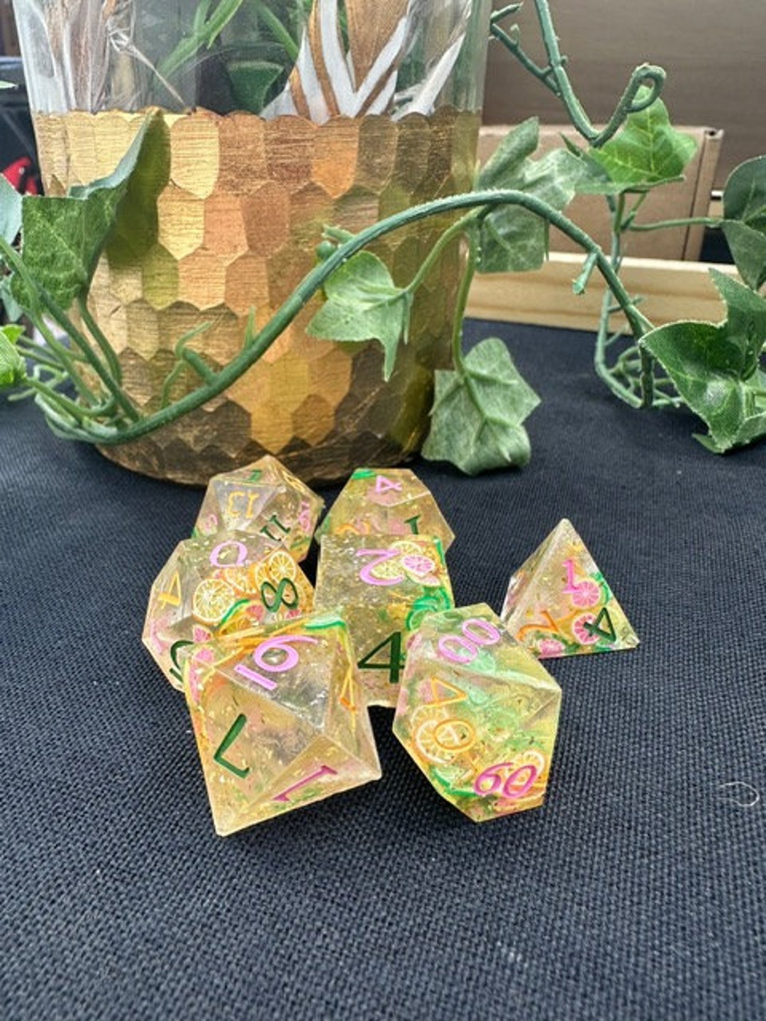 Made to Order Complex 7 Piece Dice Set - Etsy