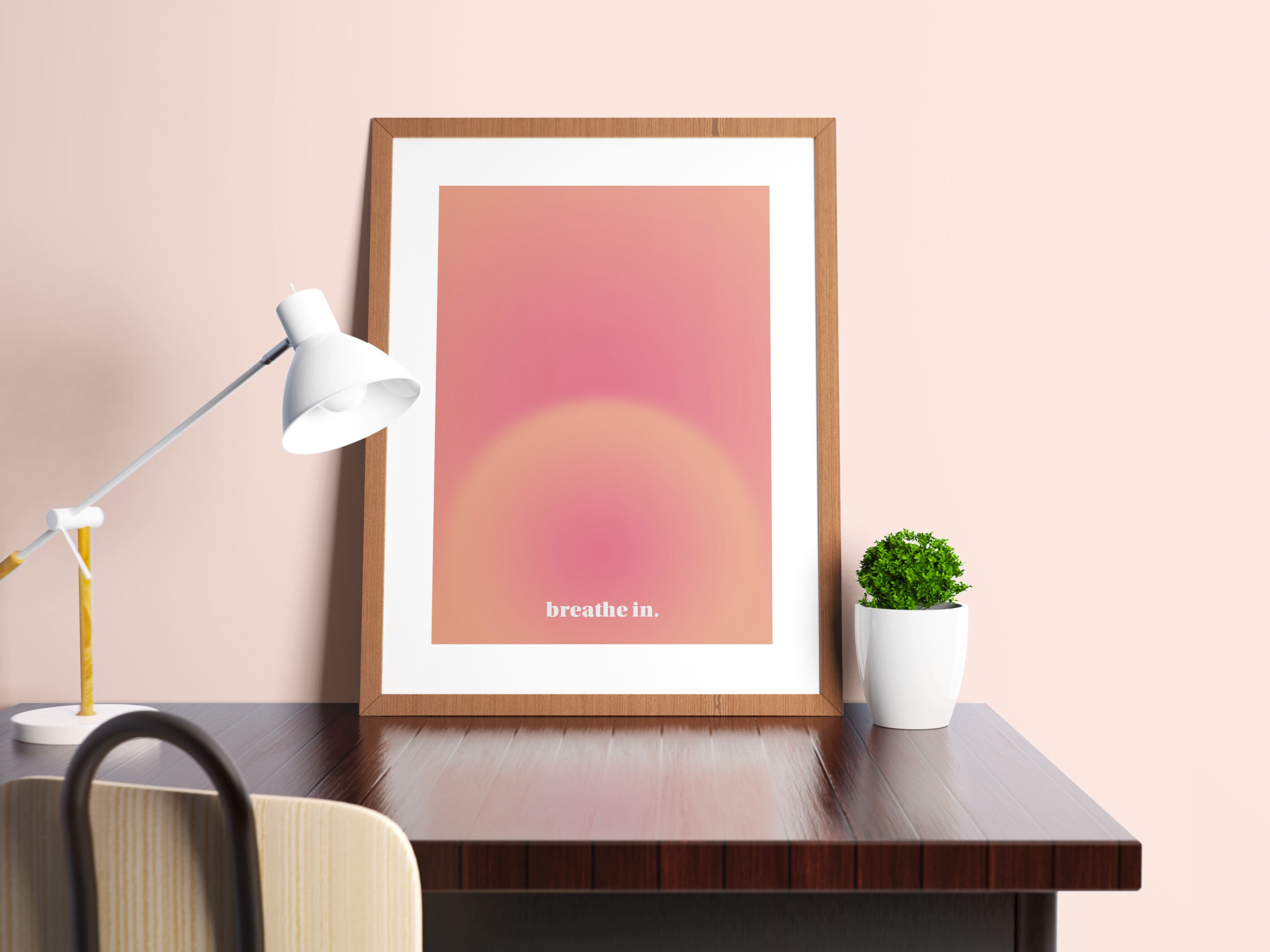 Breathe In, Breathe Out Affirmation Art | Blue Spiritual Aura ...