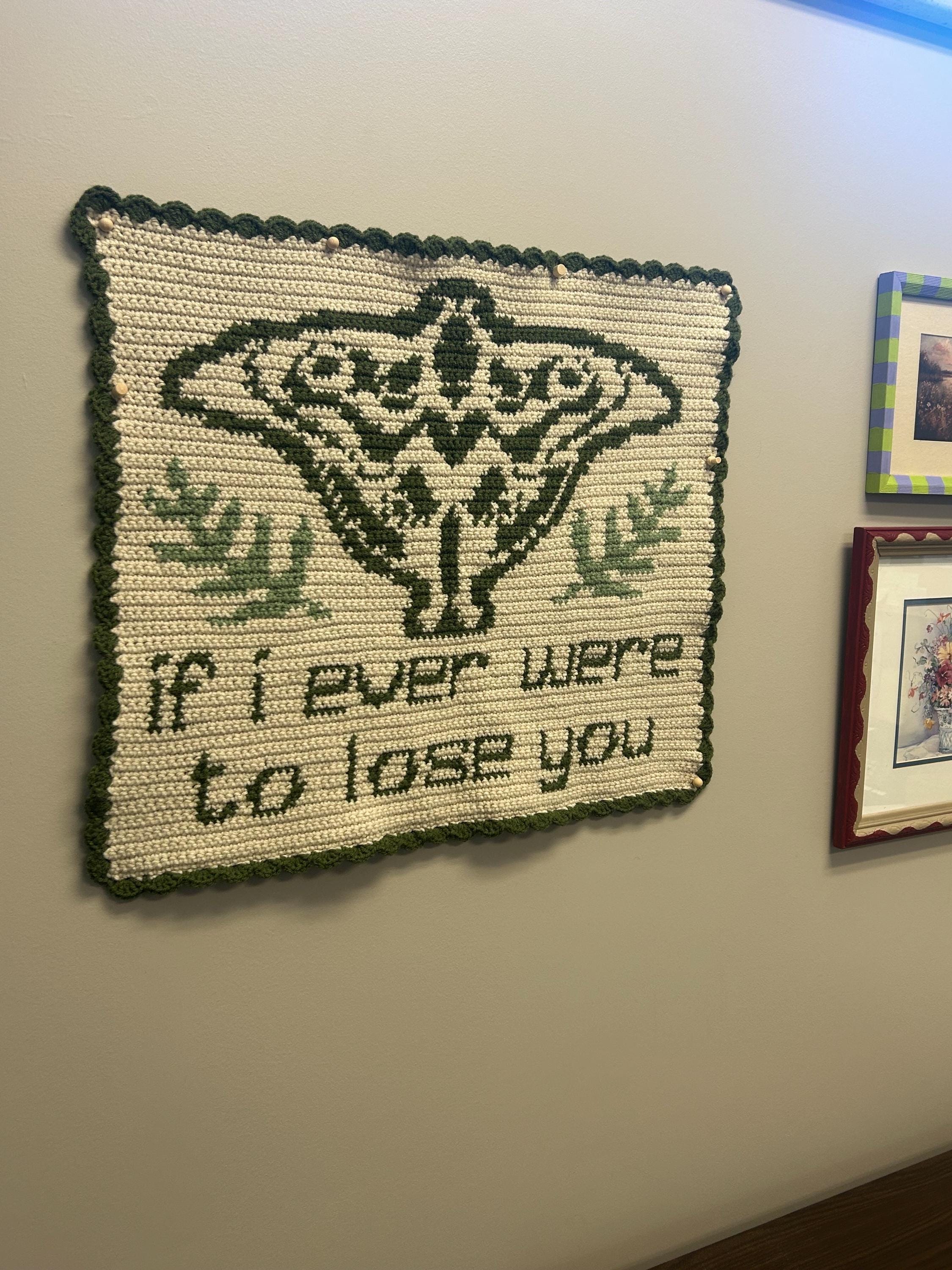 Ellie's Moth Crochet Tapestry Pattern / Wall Hanging / Wall Art ...