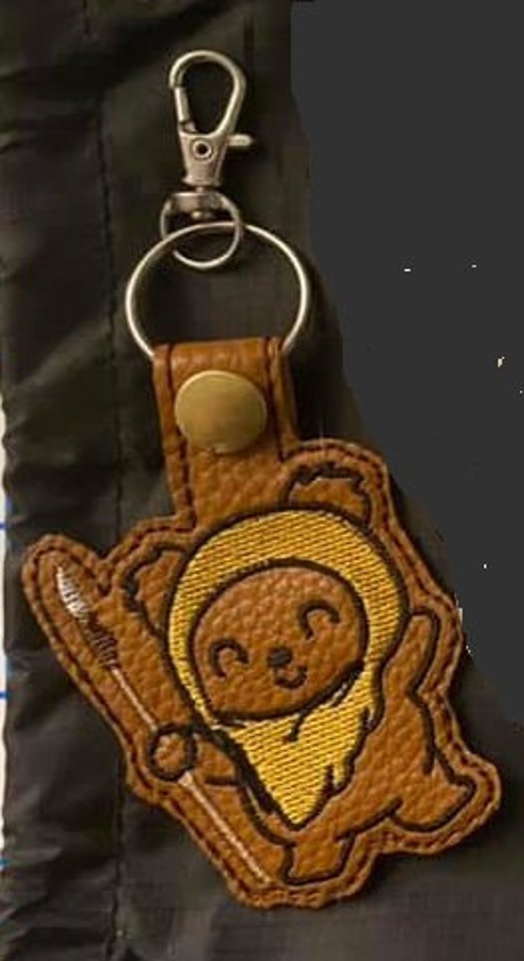 Ewok Keychain, Ewok Key Chain, Ewok Pet Snap Tab, Ewok Key Fob, Ewok ...