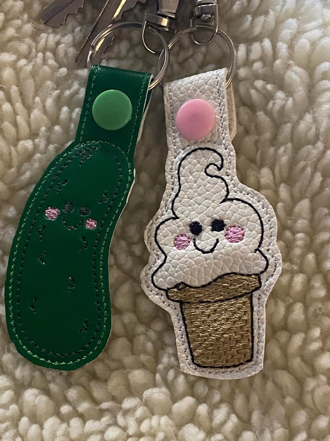 Best Friends Keychain, Perfect Pair Keychain, Pickle and Ice Cream Key ...