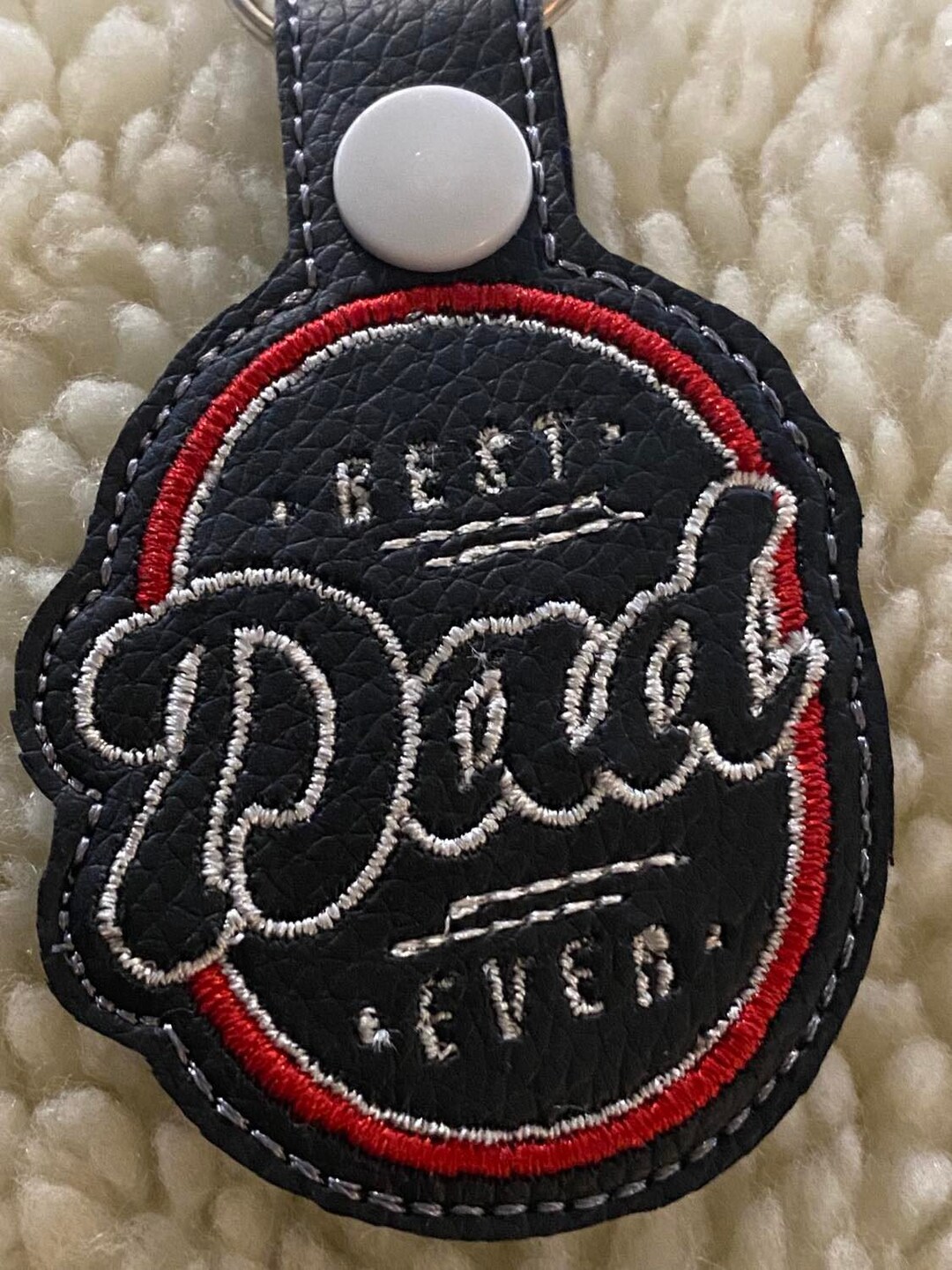 Dad Keychain, Dad Key Chain, Dad Snap Tab Key Fob, Dad Tag, Dad Key ...