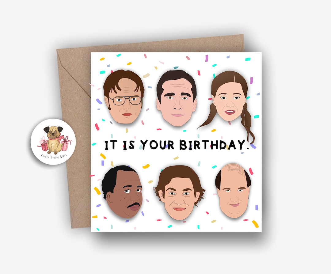Office Greeting Card, Funny Birthday Greeting Card, Birthday Card, the ...