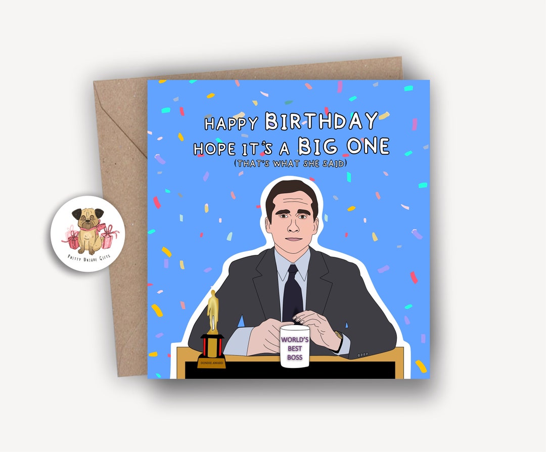 Office Greeting Card Funny Birthday Greeting Card Birthday - Etsy
