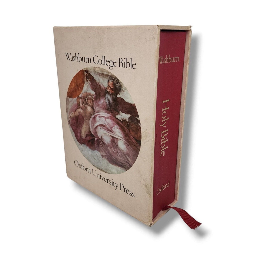 The Washburn College Bible With Family Register & Slip Case Bradbury ...