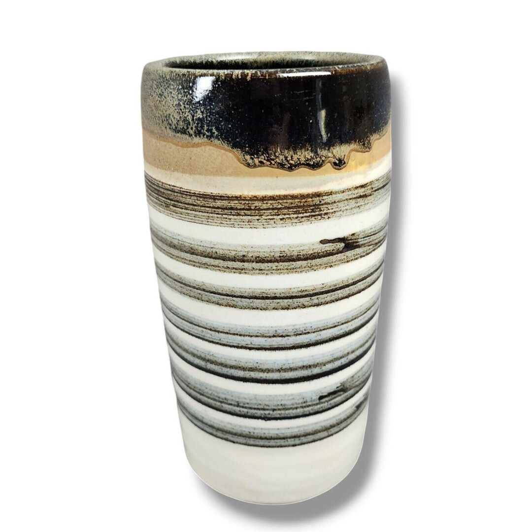 Dean Hoegger Studio Pottery Vase Door County Wisconsin Mid Century ...