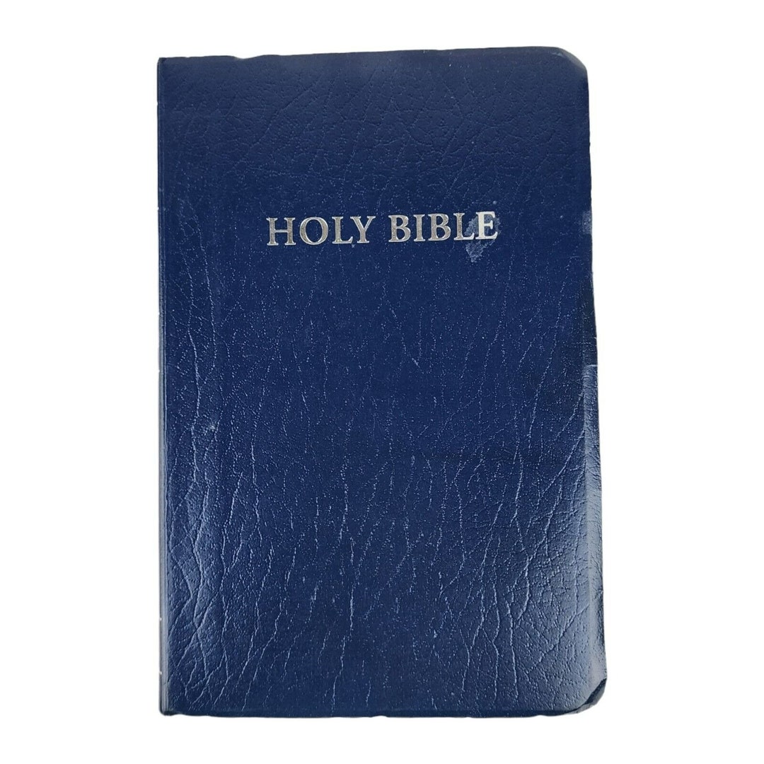 Holy Bible Gift & Award Edition New Living Translation Navy Blue Faux ...