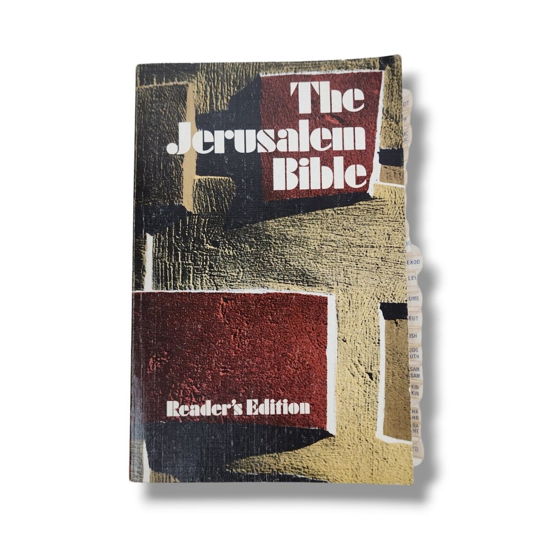 The Jerusalem Bible by Alexander Jones Readers Edition Tabbed Chapters ...