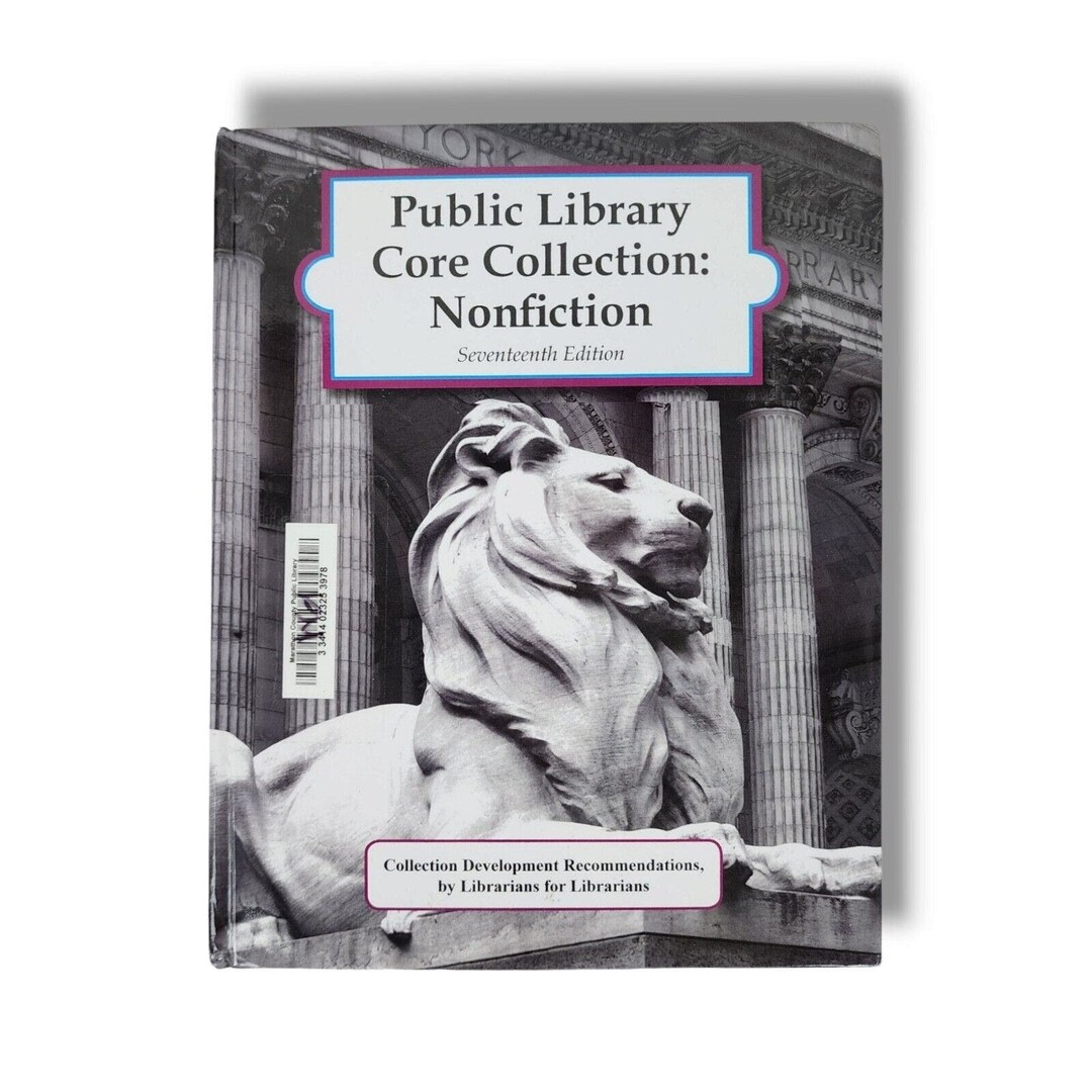 Public Library Core Collection Adult Nonfiction Catalog 2019 Reference Book - Etsy