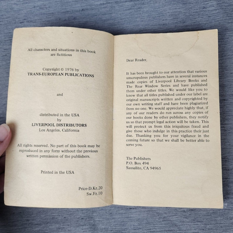 Company Swingers A Rear Window Series RWS 428 Paperback Book Susan ...