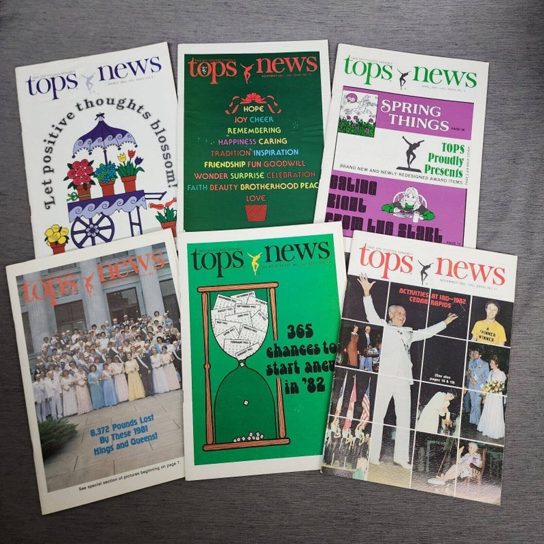 TOPS Club Inc News Lot of 36 Magazine Monthly Newsletter 1977 to 1983 ...