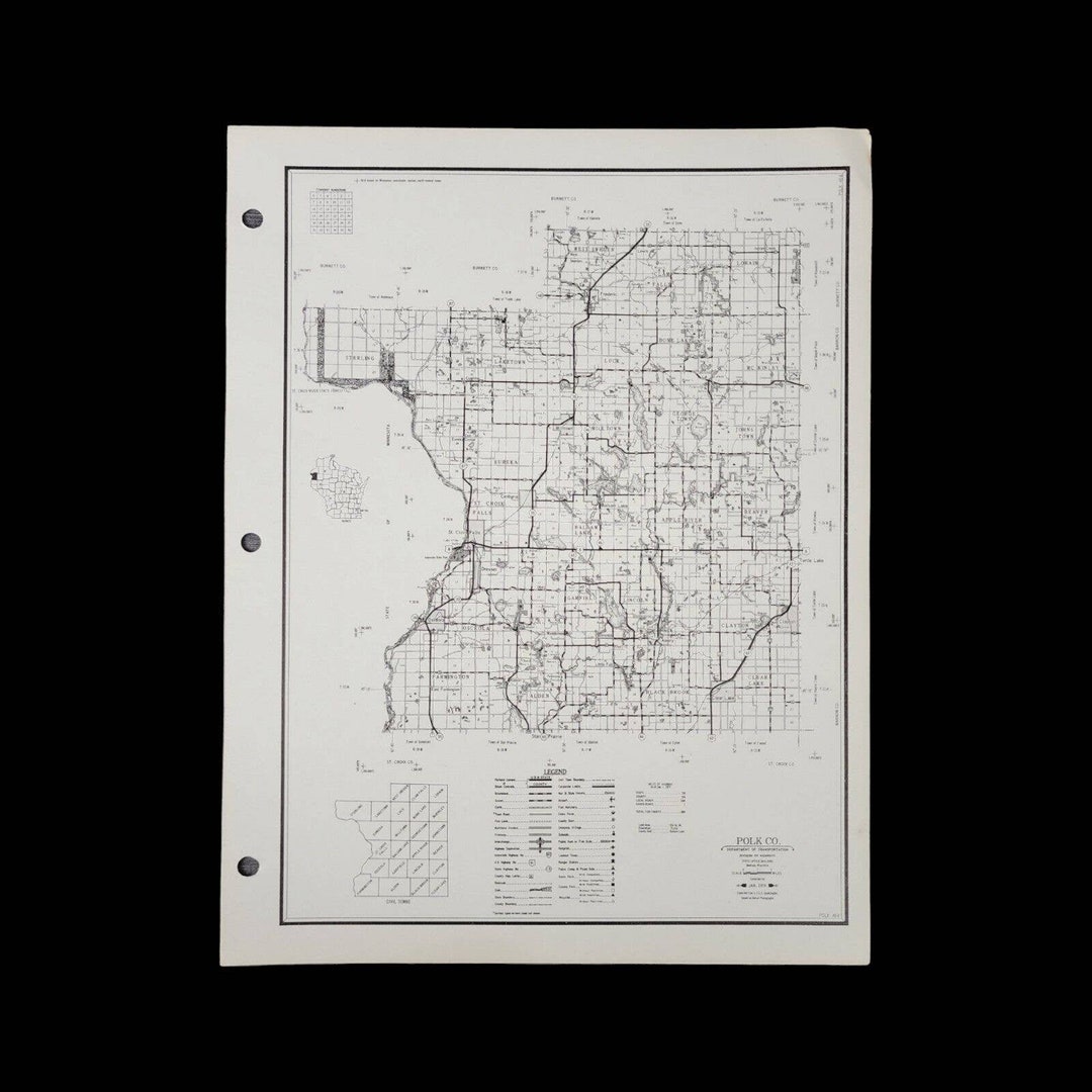 VTG Polk County Map Wisconsin Department of Transportation Highways ...