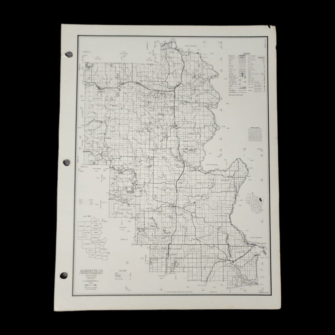 VTG Marinette County Map Wisconsin Department of Transportation ...