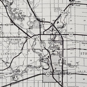 VTG Portage County Map Wisconsin Department of Transportation Highways ...