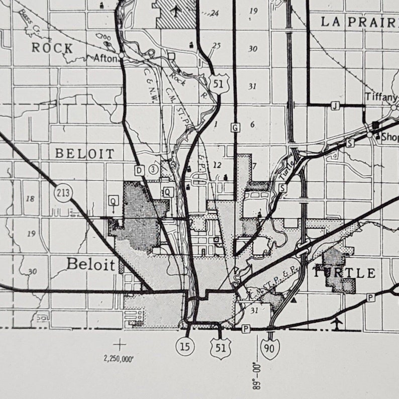 VTG Rock County Map Wisconsin Department of Transportation Highways ...