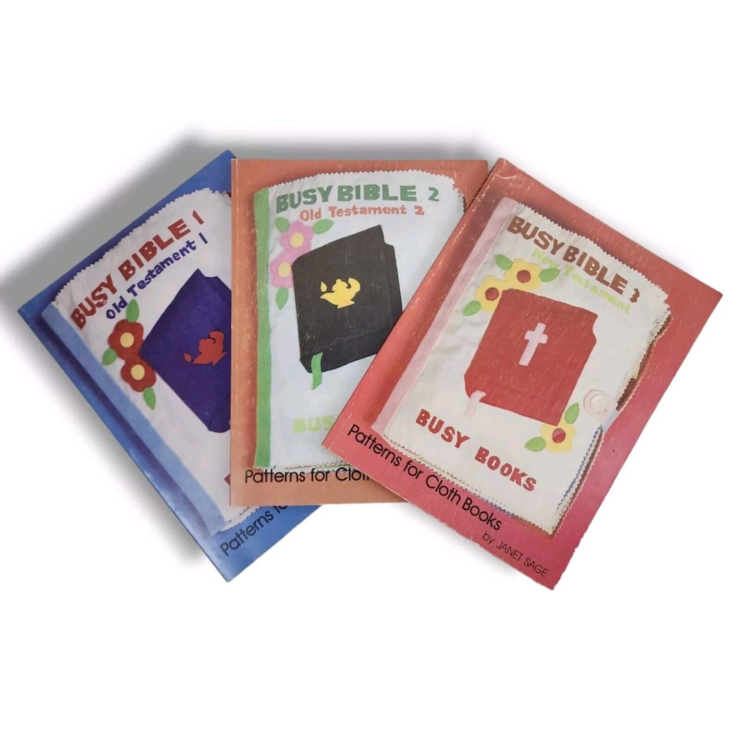 Busy Bible : Patterns for Cloth Books Lot of 3 Christian Crafts by ...