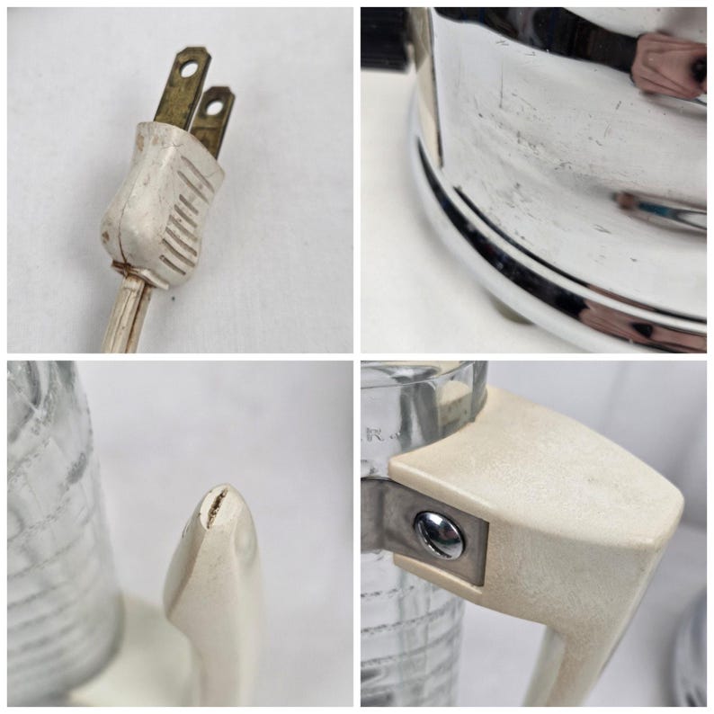 Vintage 1960s Osterizer Imperial Stainless Beehive Blender Model 450 2 ...