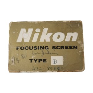 Nikon Type B Grid Fresnel Focusing Screen for Nikon EP01 Made in Japan ...