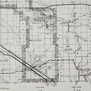 VTG Jackson County Map Wisconsin Department of Transportation Highways ...