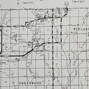 VTG Taylor County Map Wisconsin Department of Transportation Highways ...