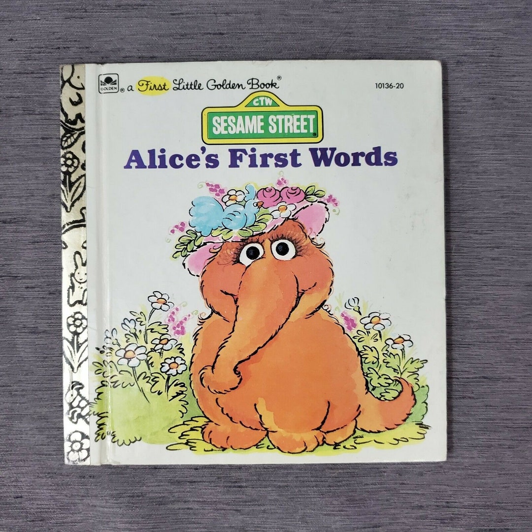 Sesame Street ALICE'S FIRST WORDS A First Little Golden - Etsy