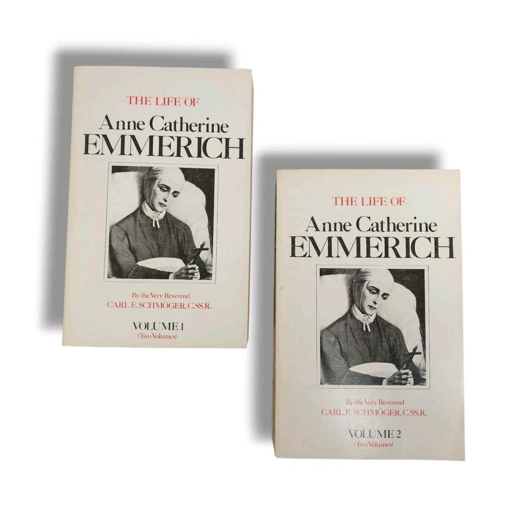 The Life of Anne Catherine Emmerich Catholic Saint 2 Volume Set by Carl ...