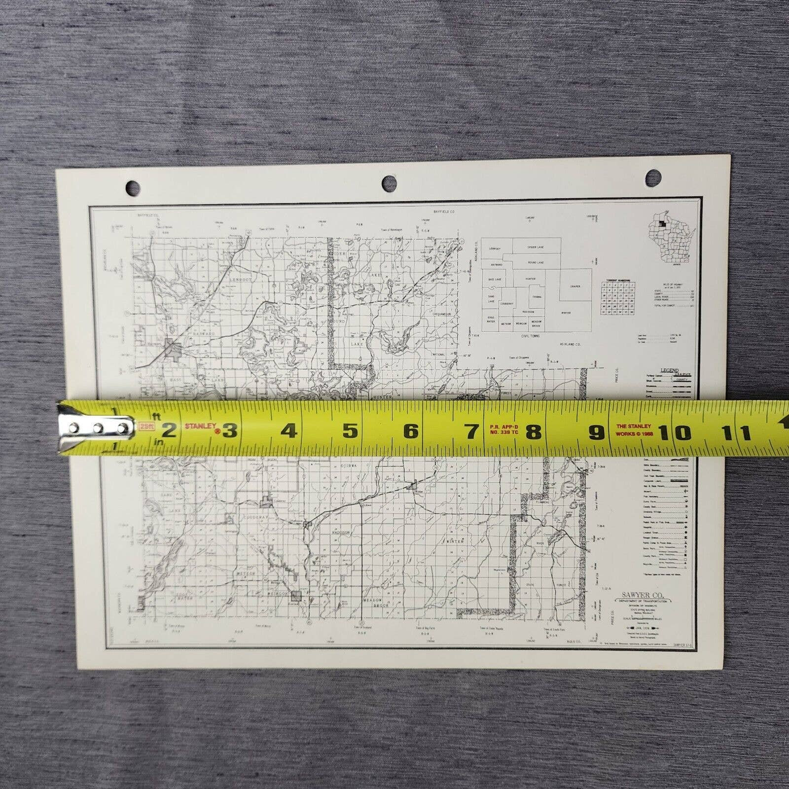 VTG Sawyer County Map Wisconsin Department of Transportation Highways ...