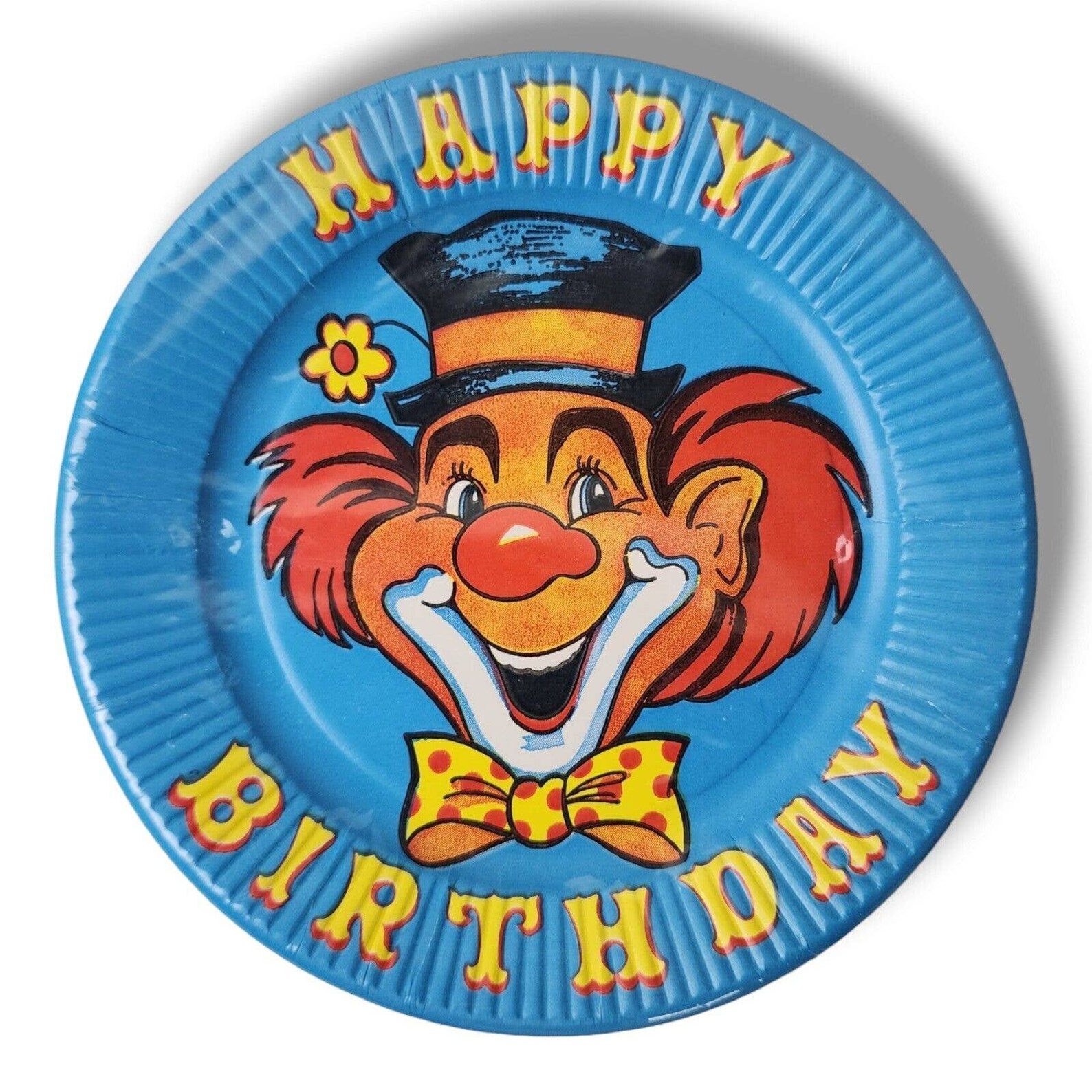 Vintage Paper Plates 7" Happy Birthday Clown Decoupage Junk Journal ...