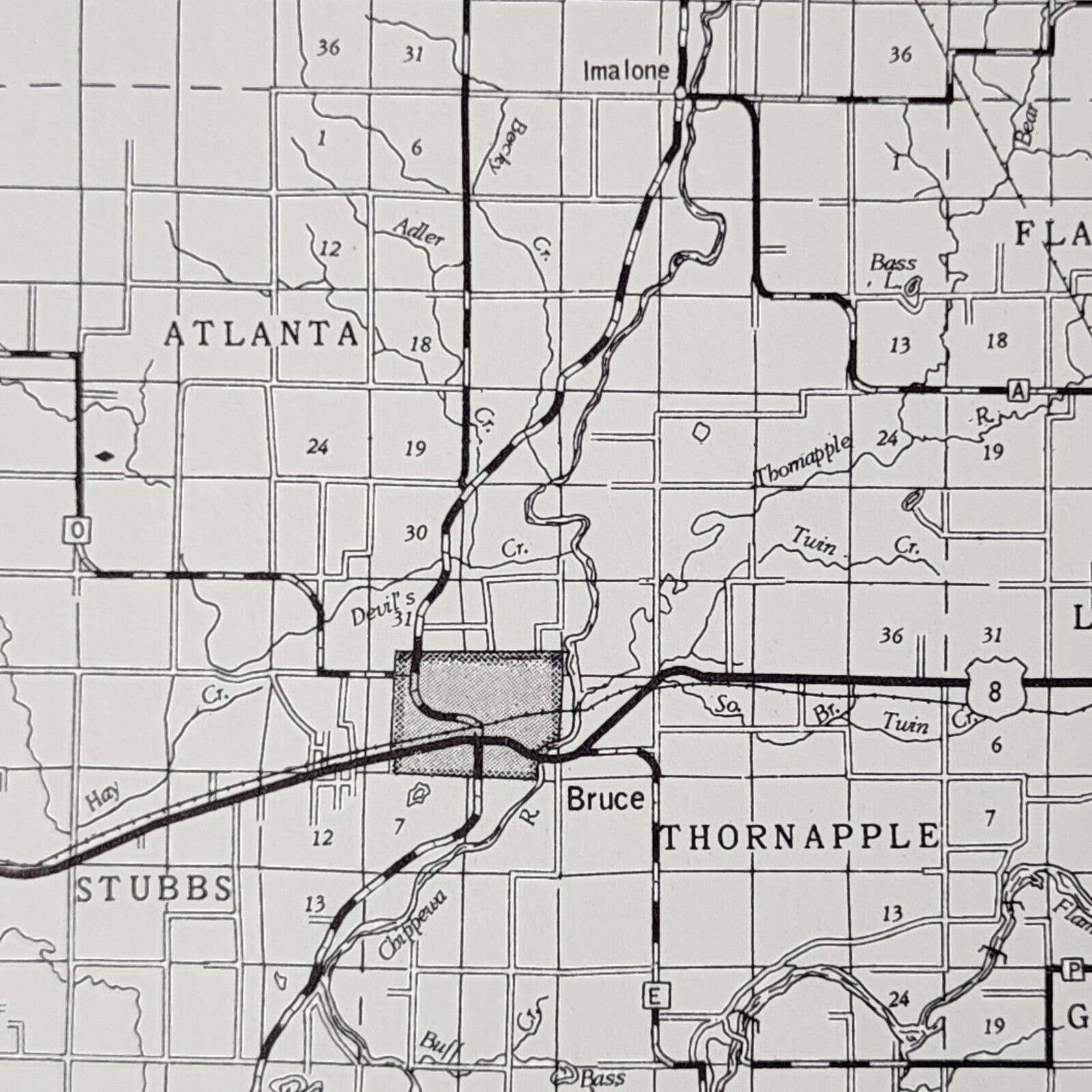VTG Rusk County Map Wisconsin Department of Transportation Highways ...