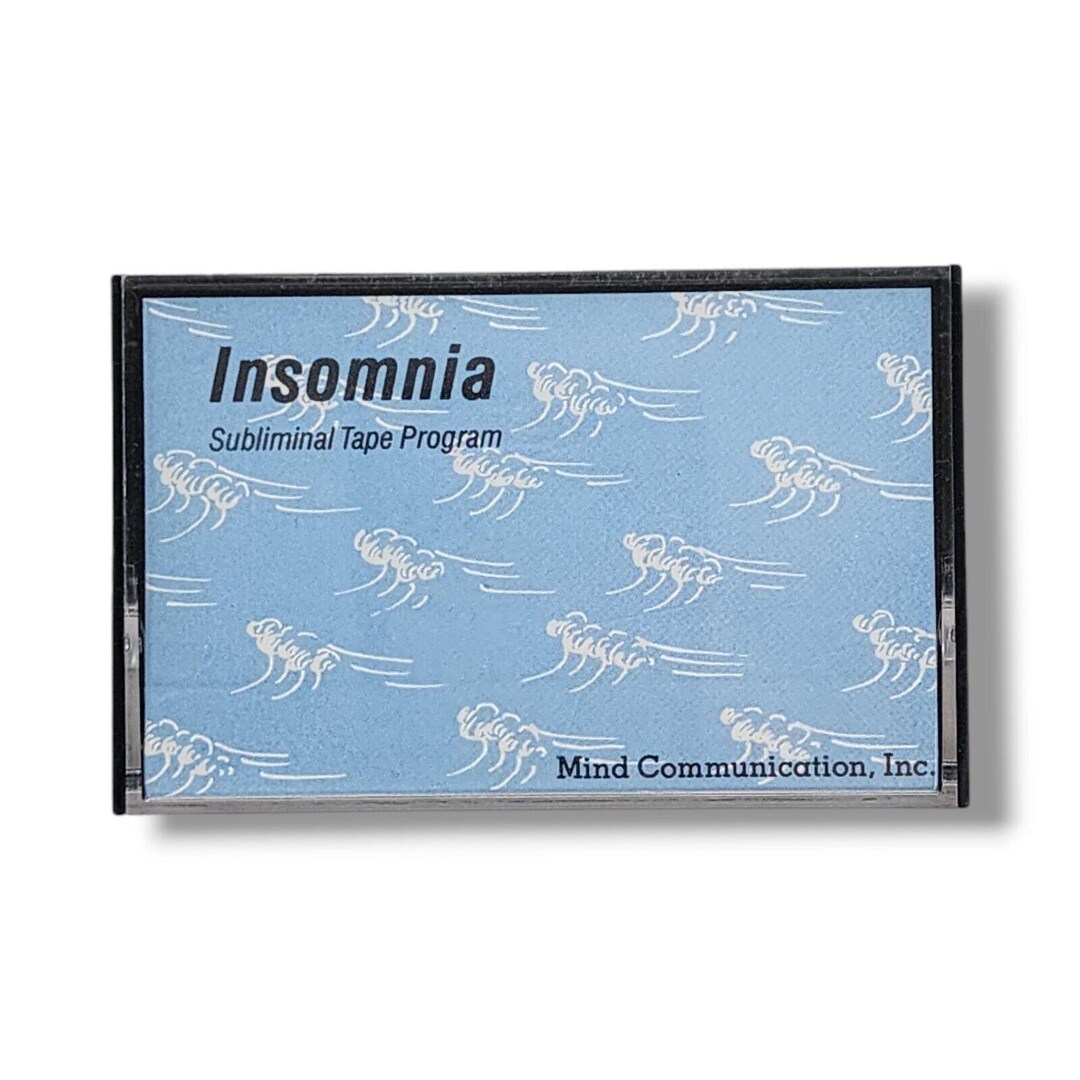 Insomnia Subliminal Tape Program Cassette Mind Communication 1984 Sleep ...