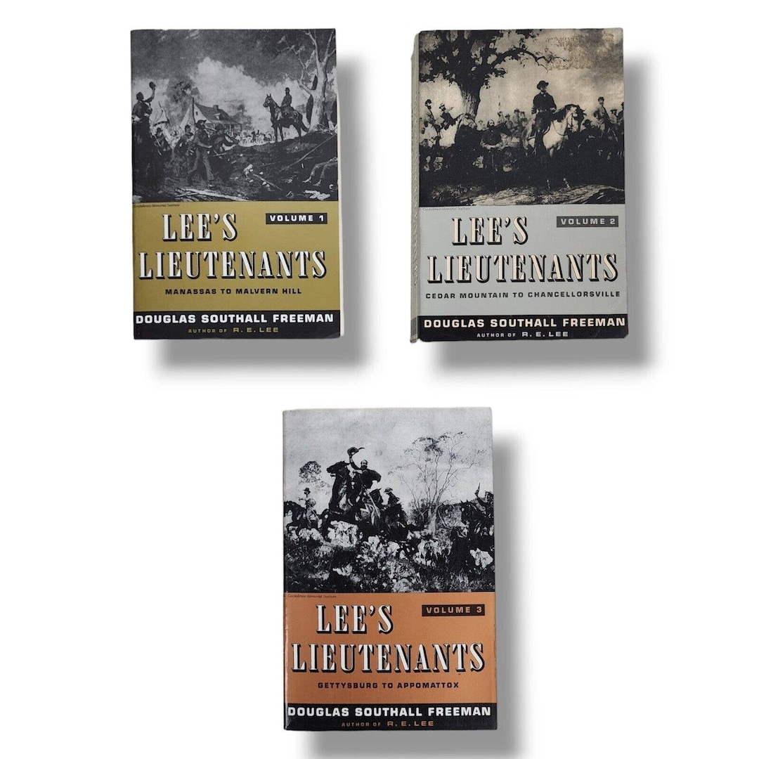 Robert E. Lee's Lieutenants 3 Volume Book Set Confederate Civil War ...