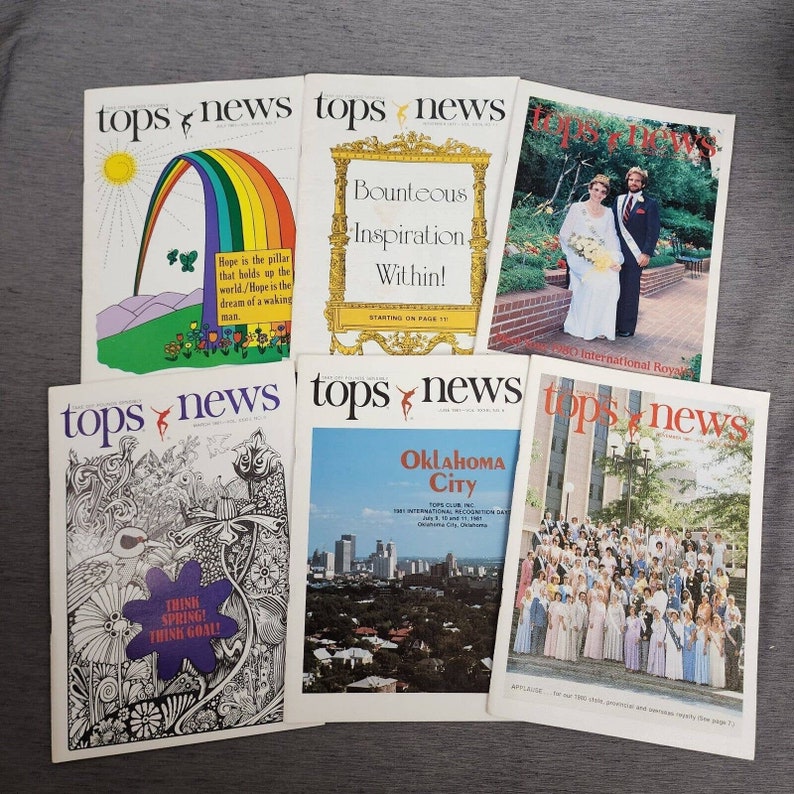 TOPS Club Inc News Lot of 36 Magazine Monthly Newsletter 1977 to 1983 ...