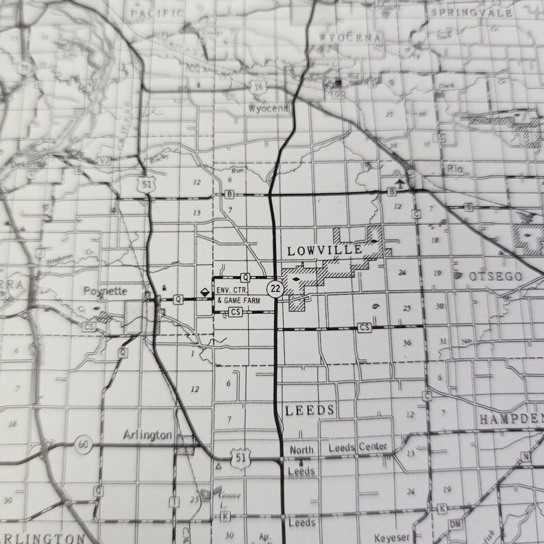 VTG Columbia County Map Wisconsin Department of Transportation Highways ...