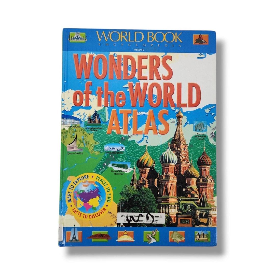 Wonders of the World Atlas by Neil Morris Hardcover Book Illustrated ...