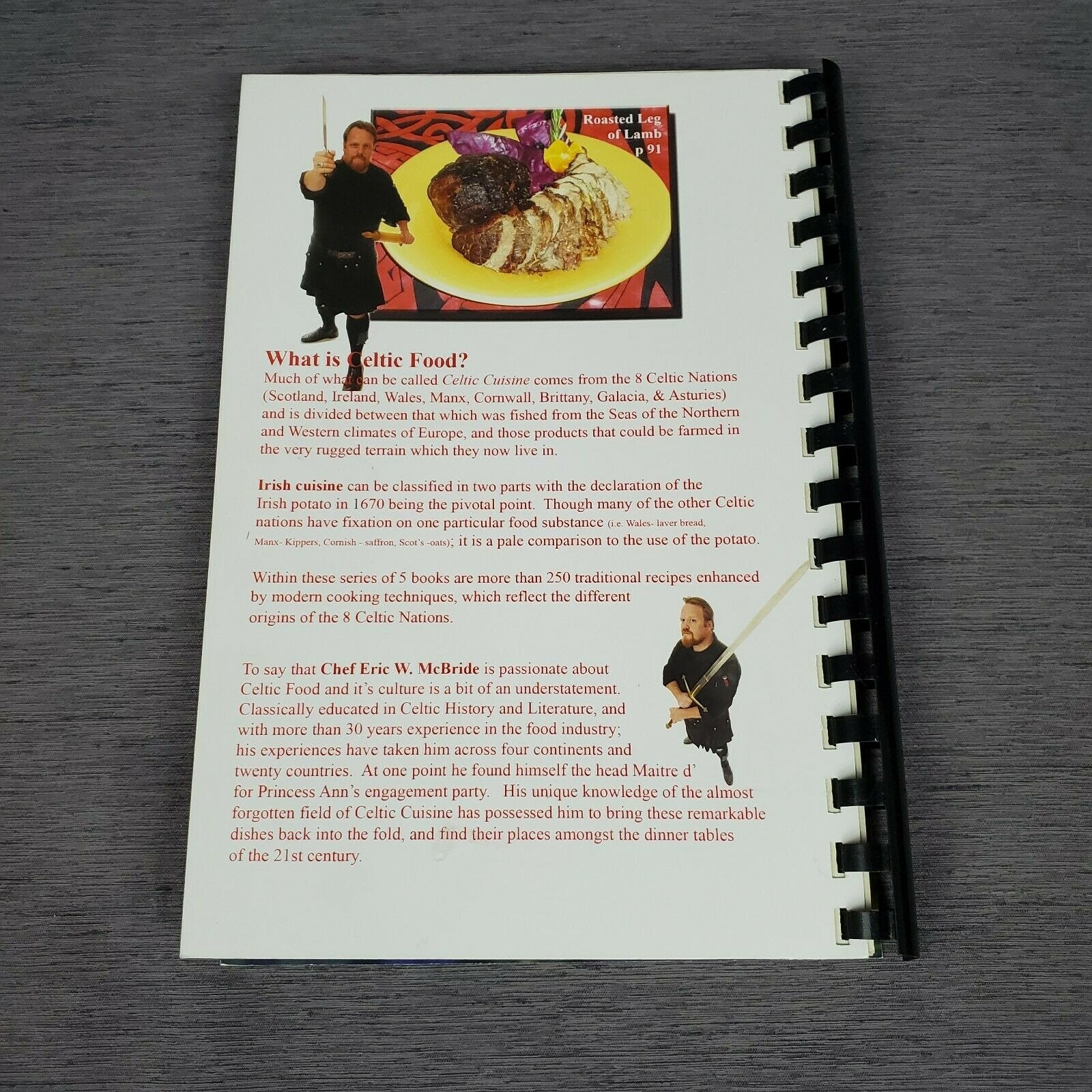 From the Kitchen of the Celtic Caterer Recipes Cookbook II Chef Eric W ...