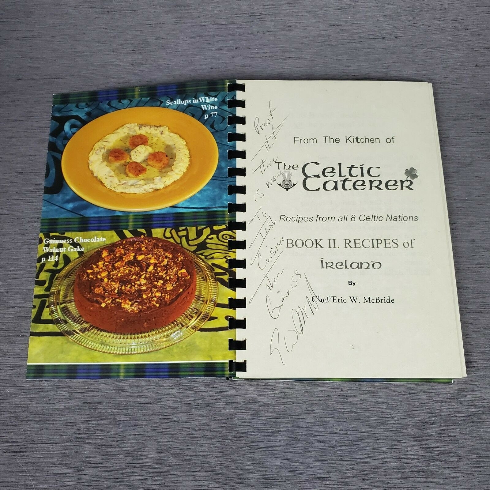 From the Kitchen of the Celtic Caterer Recipes Cookbook II Chef Eric W ...