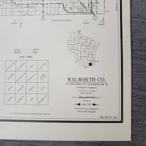 VTG Walworth County Map Wisconsin Department of Transportation Highways ...