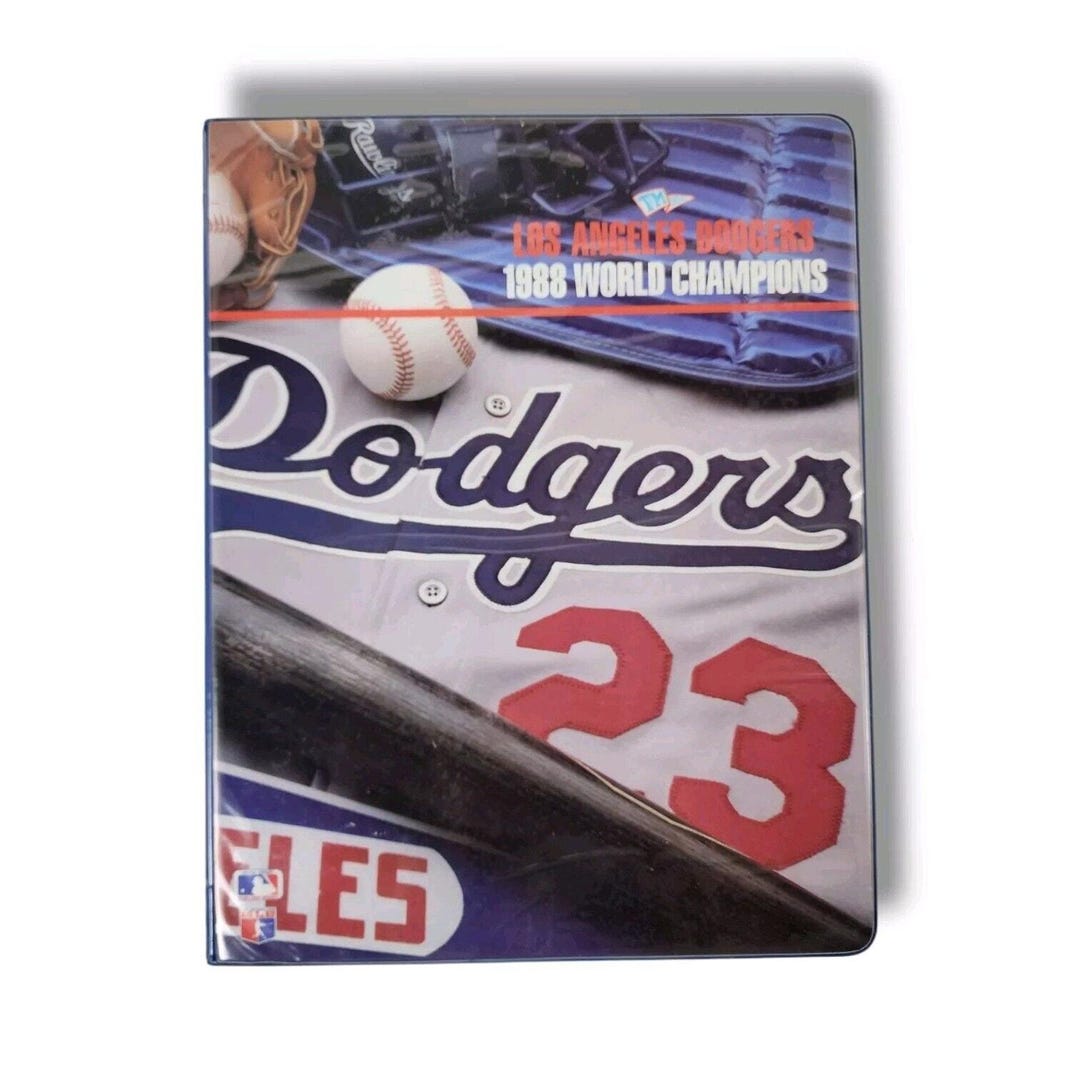 Vintage Los Angeles Dodgers 1988 World Champions Portfolio Folder MLB ...