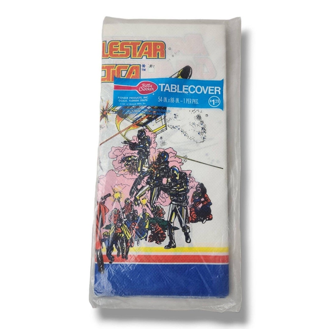 Vintage Battlestar Galactica Paper Tablecloth Decoupage Junk Journal ...