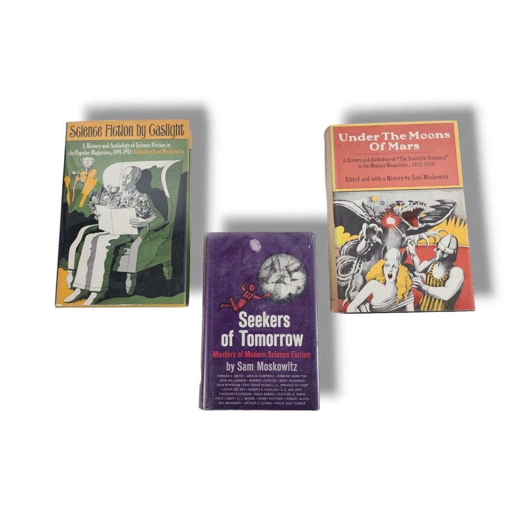 Sam Moskowitz Science Fiction Book Set Lot 3 Hardcover Anthology Munsey ...
