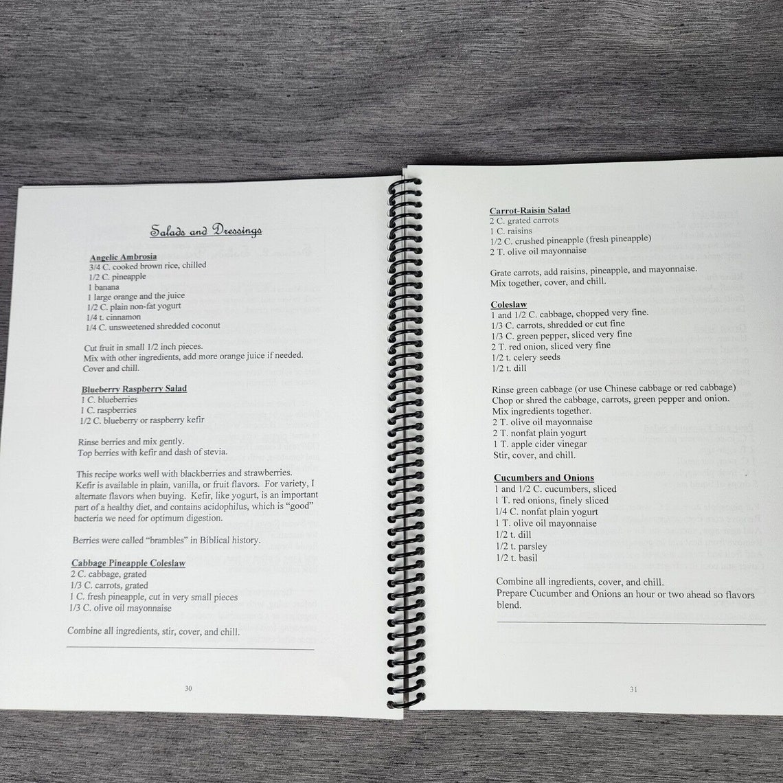 Biblically Based Cookbook Natural Food Recipes Barbara J. Cook Bible ...