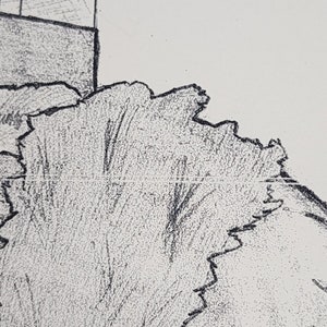 Spit Rock Lighthouse Pencil Drawing Sketch Two Harbors Minnesota ...