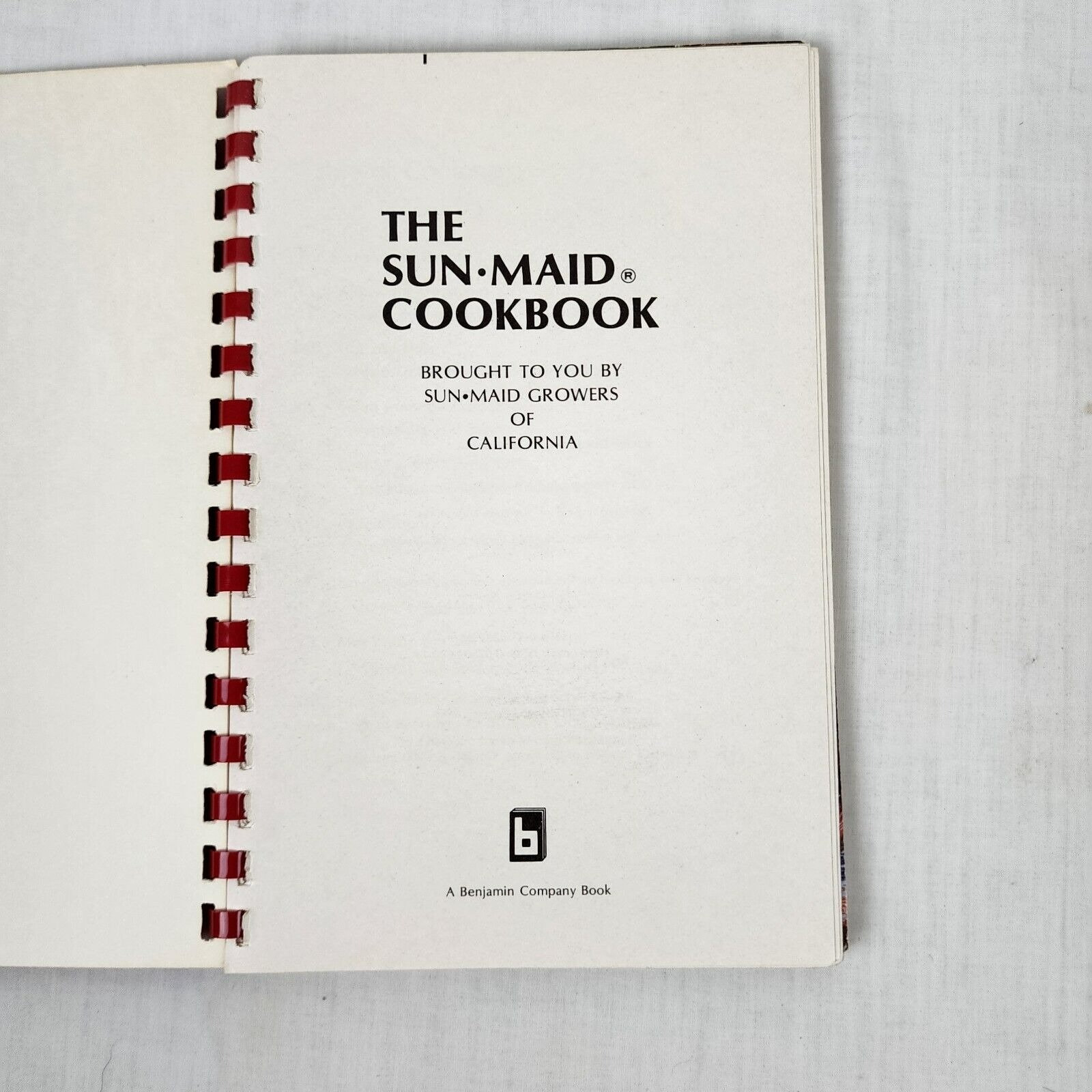 The Sun Maid Cookbook Vintage Spiral Recipes America's Favorite Raisin ...
